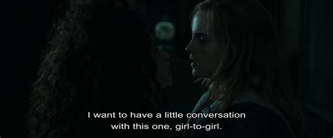 Bellatrix And Hermione Torture Scene