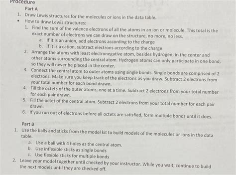 Part A 1 Draw Lewis Structures For The Molecules Or Chegg Com