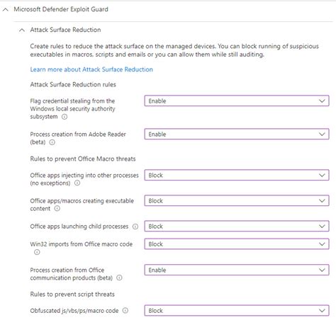 How To Use Windows Defender Exploit Guard With Intune