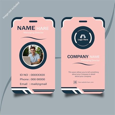 Premium Vector Creative And Unique Id Card Design