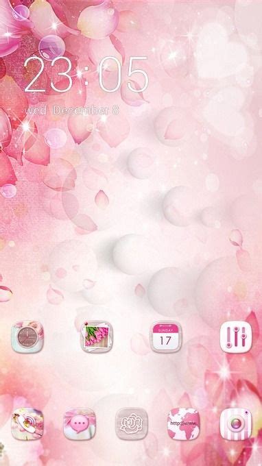 Download Free Android Theme Pink Flowers Clauncher 4379 Android Theme Pink