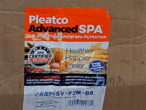 Lot Of 2 Pleatco Advanced Spa Filters Artesian Spas 50 8 Filters Box Dutch Goat