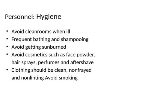 Aseptic Processing Contamination Control Pptx