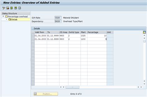 Costing Sheet Part Ii Overhead Rates Space For Sap Enthusiasts