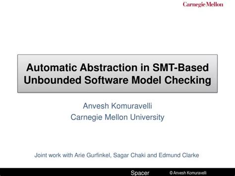 Ppt Automatic Abstraction In Smt Based Unbounded Software Model