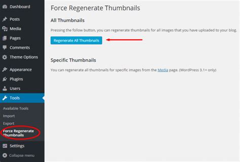 Regenerate Images Throne WordPress Theme Documentation Meks