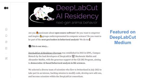 Deeplabcut Ai Residency Ppt