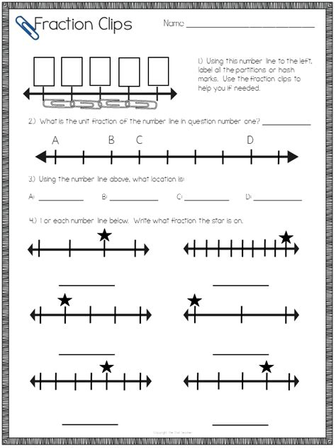 Teaching Number Line Fractions With A Freebie The Owl Teacher