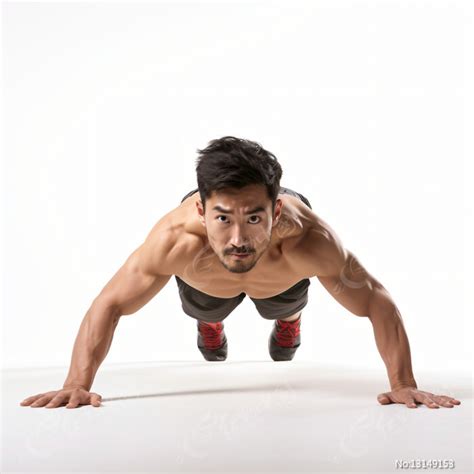 平板支撑的健身人物插图下载红动中国