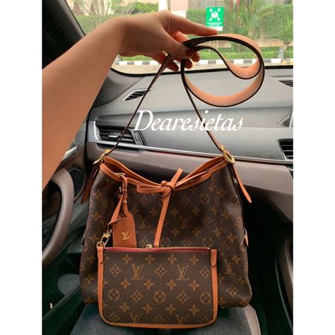 Jual Hobo Tas Wanita Dearesietas Free Box Model Terbaru Slempang Bahu Motif Mono Coklat Shopee