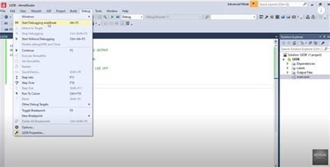 How To Blink LED Using Atmel Studio And ATMEGA32 Microchip