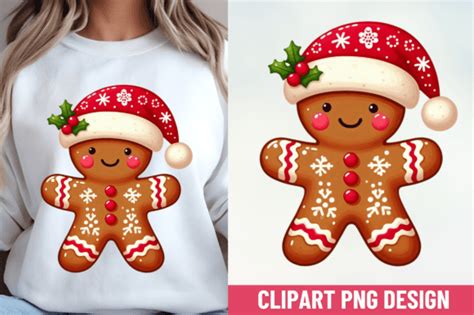 Cute Christmas Gingerbread Man Clipart Graphic By Craftsvg · Creative