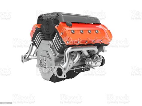 자동차 엔진 후면보기 3d 렌더링 흰색 배경에 그림자 없음 가솔린에 대한 스톡 사진 및 기타 이미지 가솔린 거리 공연 Istock