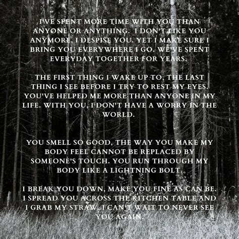 I Just Started To Write Recently I Find It Helps With A Lot Of Things This Was Something Very