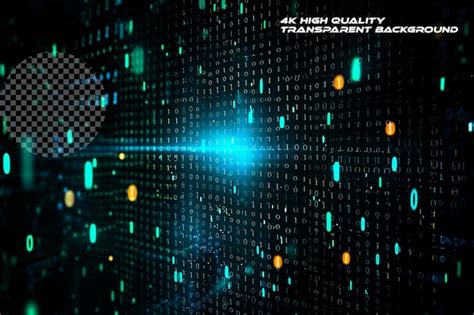 Premium Psd Abstract Futuristic Cyberspace With Binary Code