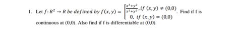 Answered x³ y² Let f R² R be defined by f bartleby