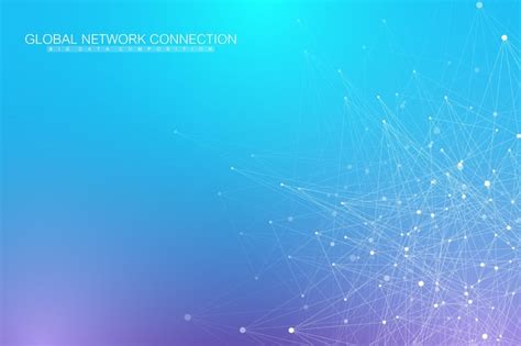 Premium Vector Big Data Visualization Geometric Abstract Background Visual Information Complexity