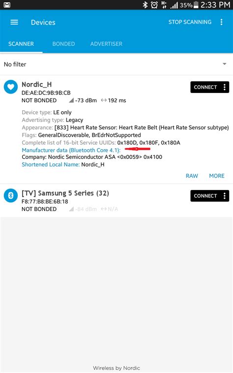 Advertising Manufacturer Details In Sniffer Nordic Qanda Nordic Devzone Nordic Devzone