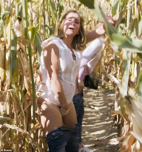 Rhony Star Sonja Morgan Drunkenly Relieves Herself In Front Of Co Stars In The Middle Of A Corn