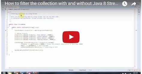 Java Ee How To Filter The Collection With And Without Java 8 Stream