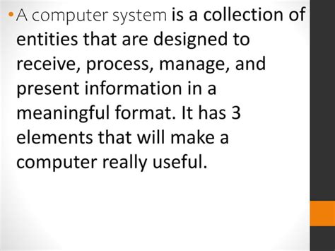 The Components Of Computer The Internal And External Hardware Pptx