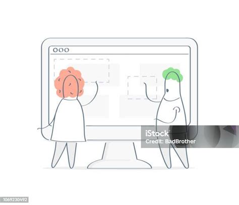 상호 작용 컴퓨터 디스플레이 인터페이스 웹사이트 디자인 콘텐츠 또는 레이아웃 작성 방문 페이지 생성 작업 프로젝트 관리 컴퓨터에