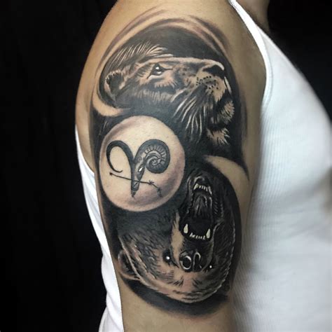 3d Realistic Bear Lion Goat Portrait Tattoo Gerçekçi Ayı Aslan Koç Portre Dövmesi By Bora