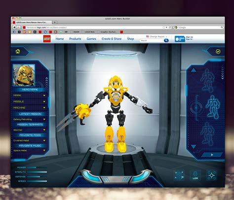 Lego® Hero Factory Hero Builder Behance