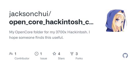 GitHub Jacksonchui Open Core Hackintosh Config My OpenCore Folder For My X Hackintosh I