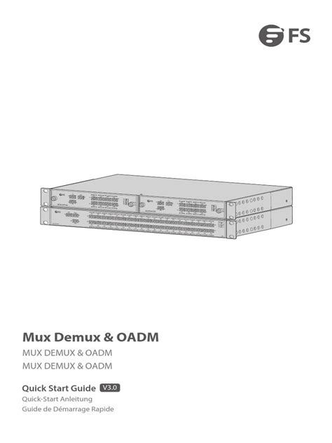 Mux Demux And Oadm Quick Start Guide V30 Pdf Telecommunications Equipment Telecommunications