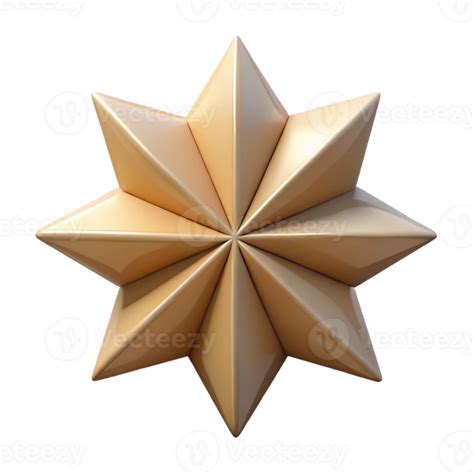 Stunning Timeless Geometric Symmetrical Star Crisp Edges Scalable Flat Color Scalable Design