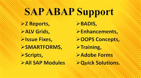 Do Sap Abap Development And Consultation By Sap Consultant6 Fiverr