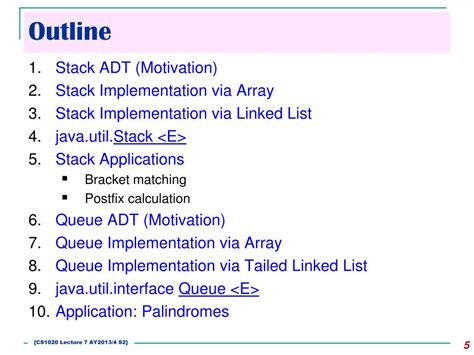 Ppt Cs1020 Data Structures And Algorithms I Lecture Note 7