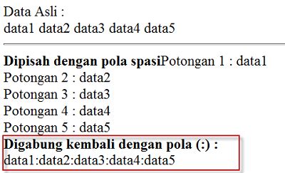 Tutorial Coding MENGENAL FUNGSI IMPLODE DAN EXPLODE PADA PHP