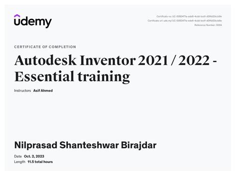 Nilprasad Birajdar On Linkedin Autodeskinventor Udemy
