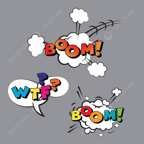 Comic Bookdesign Element Vector Illustration Text Pop Art Vector