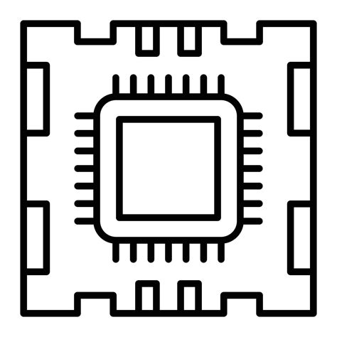 Microprocessor Icon Style 7241103 Vector Art At Vecteezy