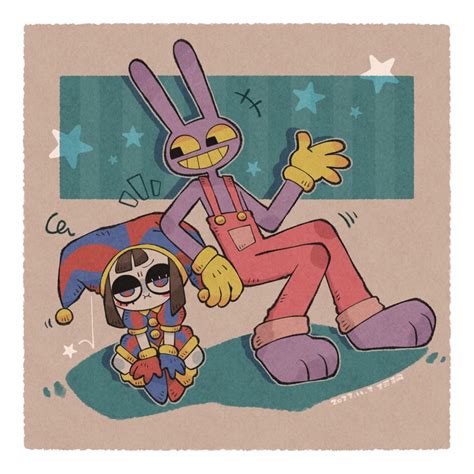 Pomni And Jax The Amazing Digital Circus Drawn By Karin Danbooru
