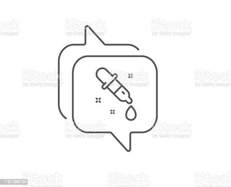 화학 파이펫 라인 아이콘입니다 실험실 기호입니다 분석 실험실 벡터 건강관리와 의술에 대한 스톡 벡터 아트 및 기타 이미지 건강관리와 의술 고급 과학 Istock