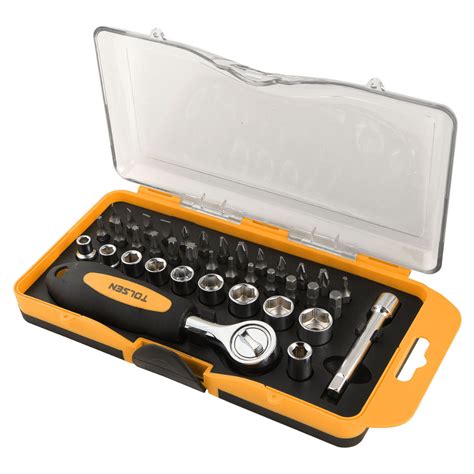 38pcs Socket And Bit Set Tolsen Tools Uk