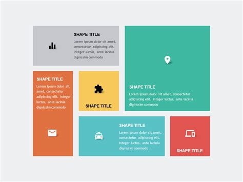 grid tiles powerpoint templates powerpoint free