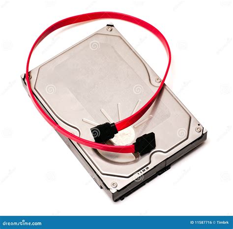 Hard Disk Drive And Cable Stock Photo Image Of Drive