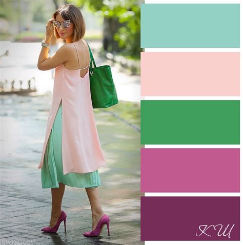 С какими цветами сочетается зелёный цвет Цветовые сочетания Стиль Тенденции цвета