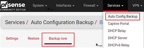 PfSense Making Automatic Backups With AutoConfigBackup Provya
