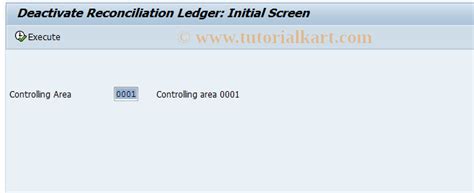 KALB SAP Tcode Deactivate Reconciliation Ledger