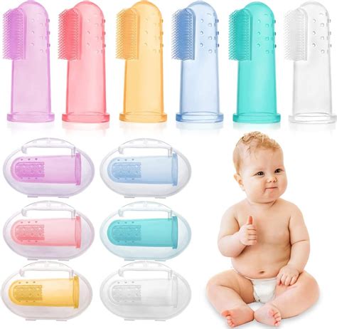 Hbselect 6 Piezas Multicolor Cepillo Dientes Bebe Silicona Con Caja
