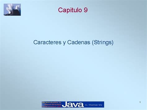 capitulo 9 caracteres y cadenas strings 1 objetivos