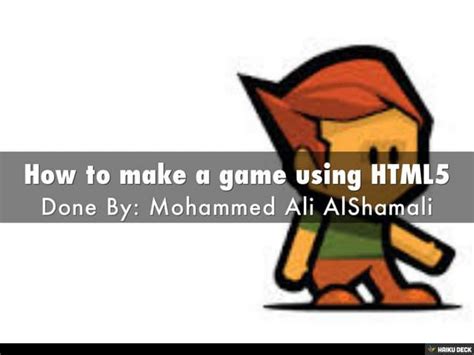 How To Make A Game Using Html5 Pdf