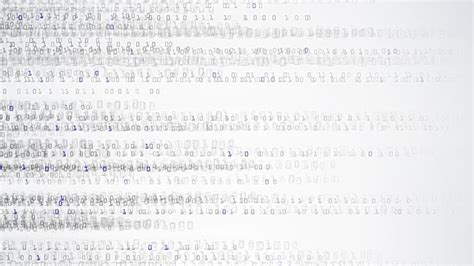 Falling Binary Code Resembling The Matrix Green 0s And 1s Displayed On