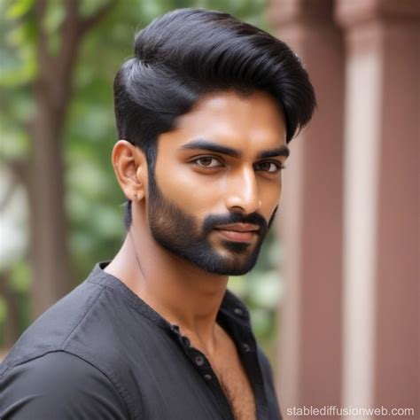 Handsome Indian Male Prompts Stable Diffusion Online